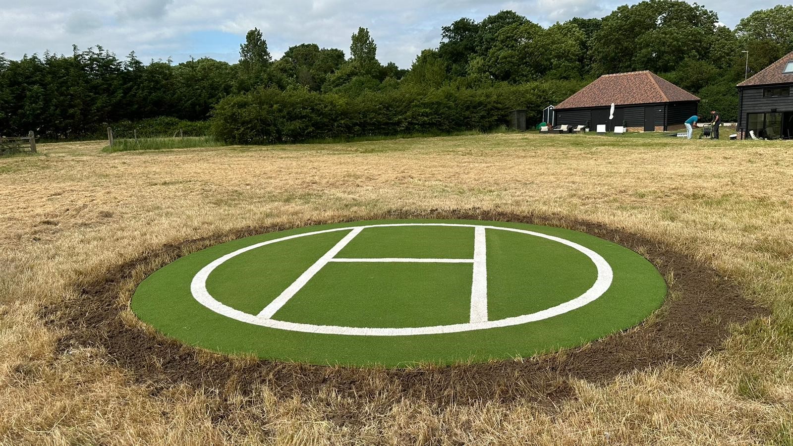 Artificial Grass Heliport - Upminster – Easigrass Essex & Hertfordshire